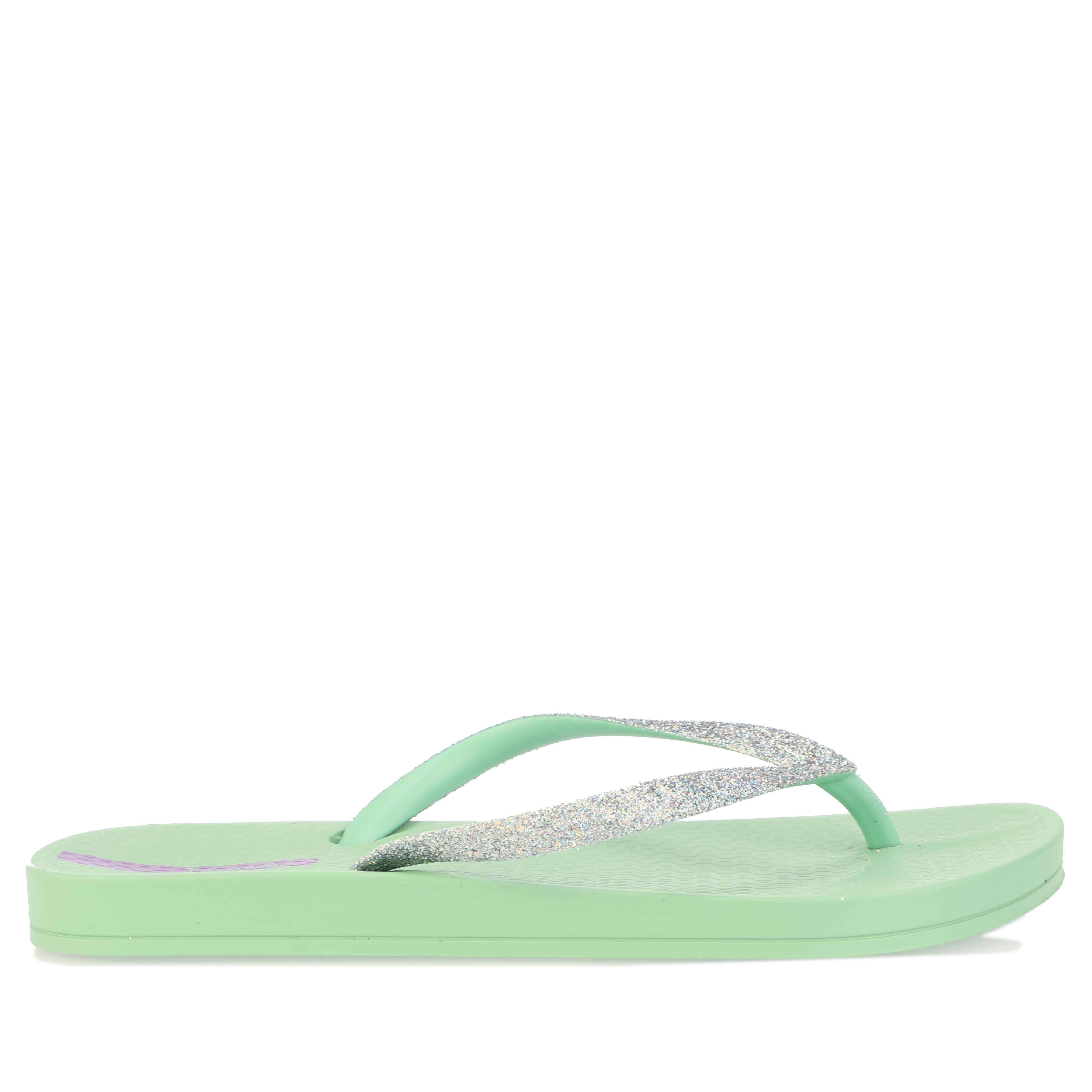 Girl's Ipanema Anatomic Glitter Flip Flop in Mint