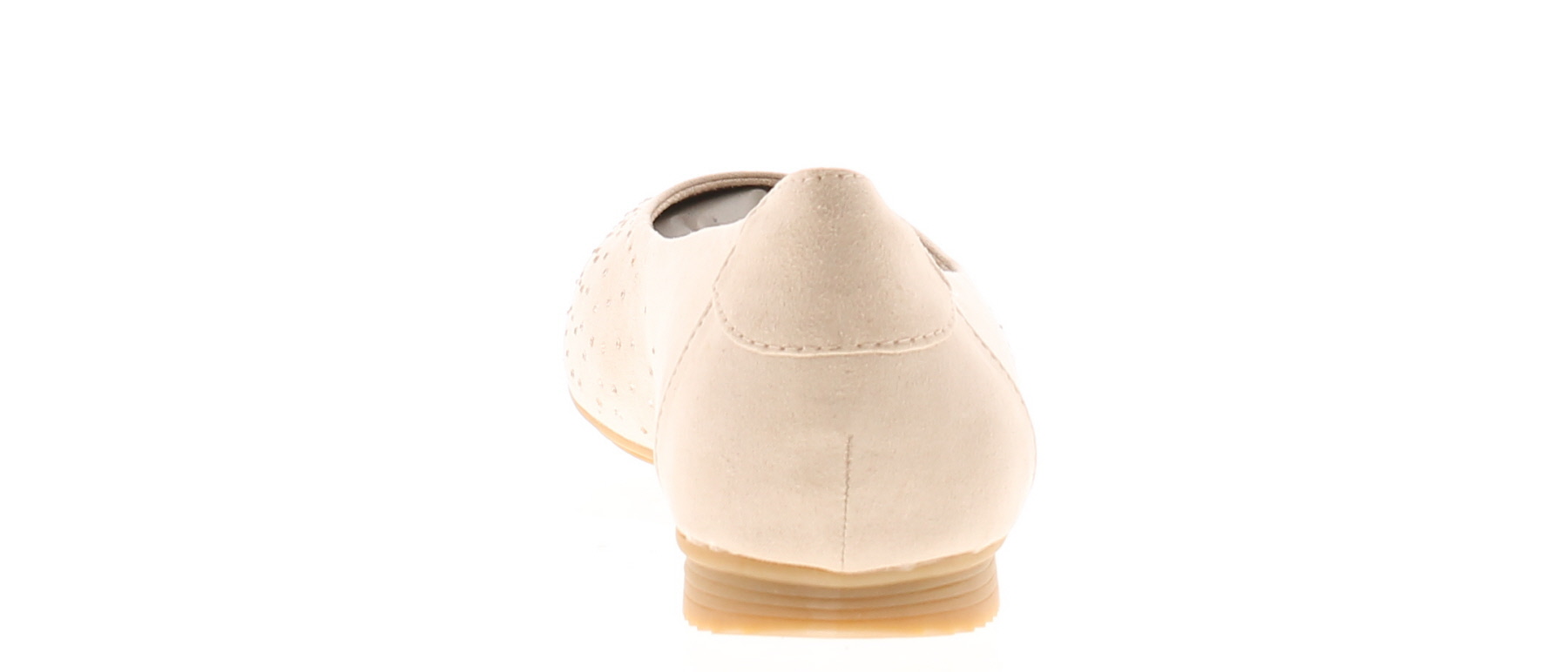 Jana Womens Flat Shoes Ballerina Glitzy Jet Slip On beige