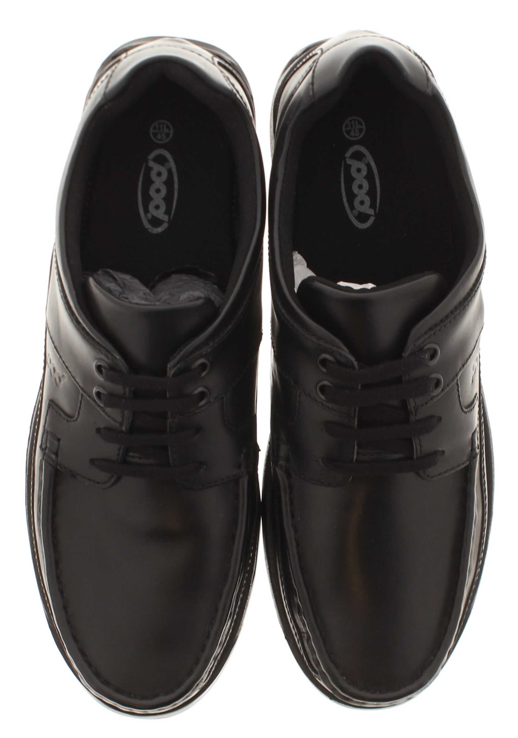 Pod Mens Smart Shoes Luke Leather Lace Up black