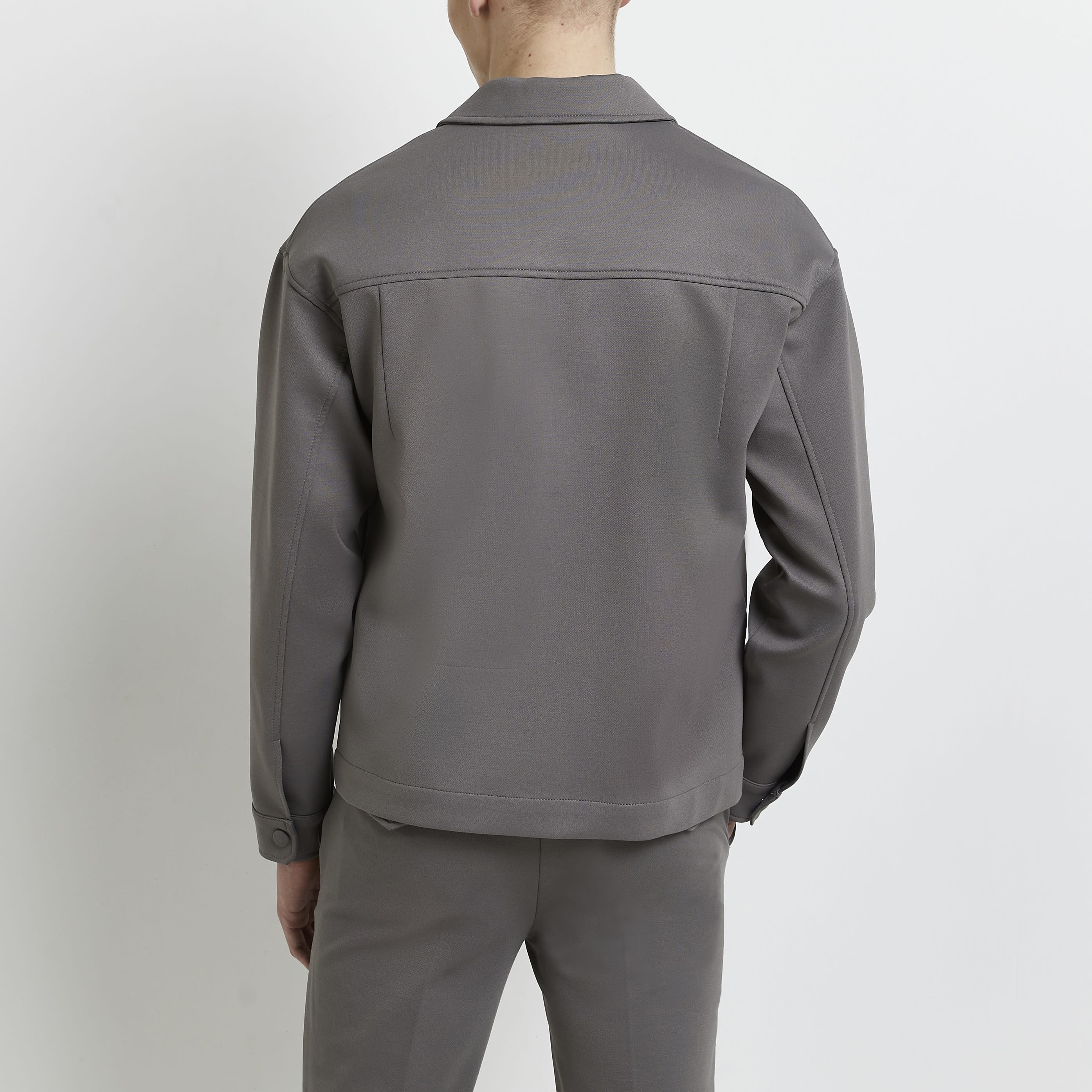 River Island Mens Overshirt Jacket - Grey