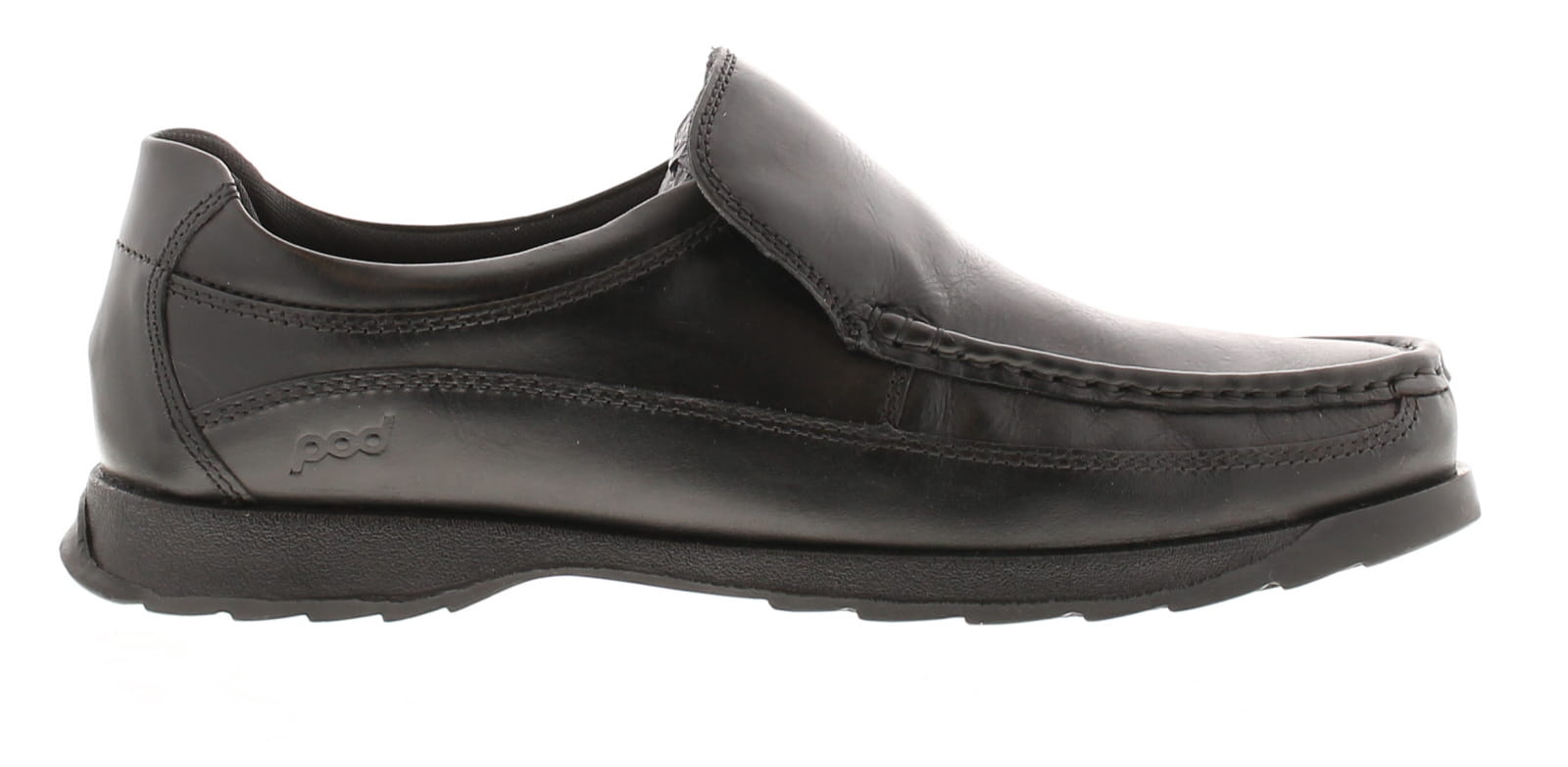 Pod Mens Smart Shoes Stephen Leather Slip On black