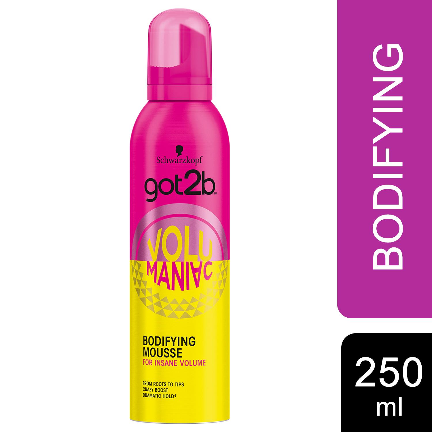 Schwarzkopf got2b Volumania Mousse For Insane Volume 250ml