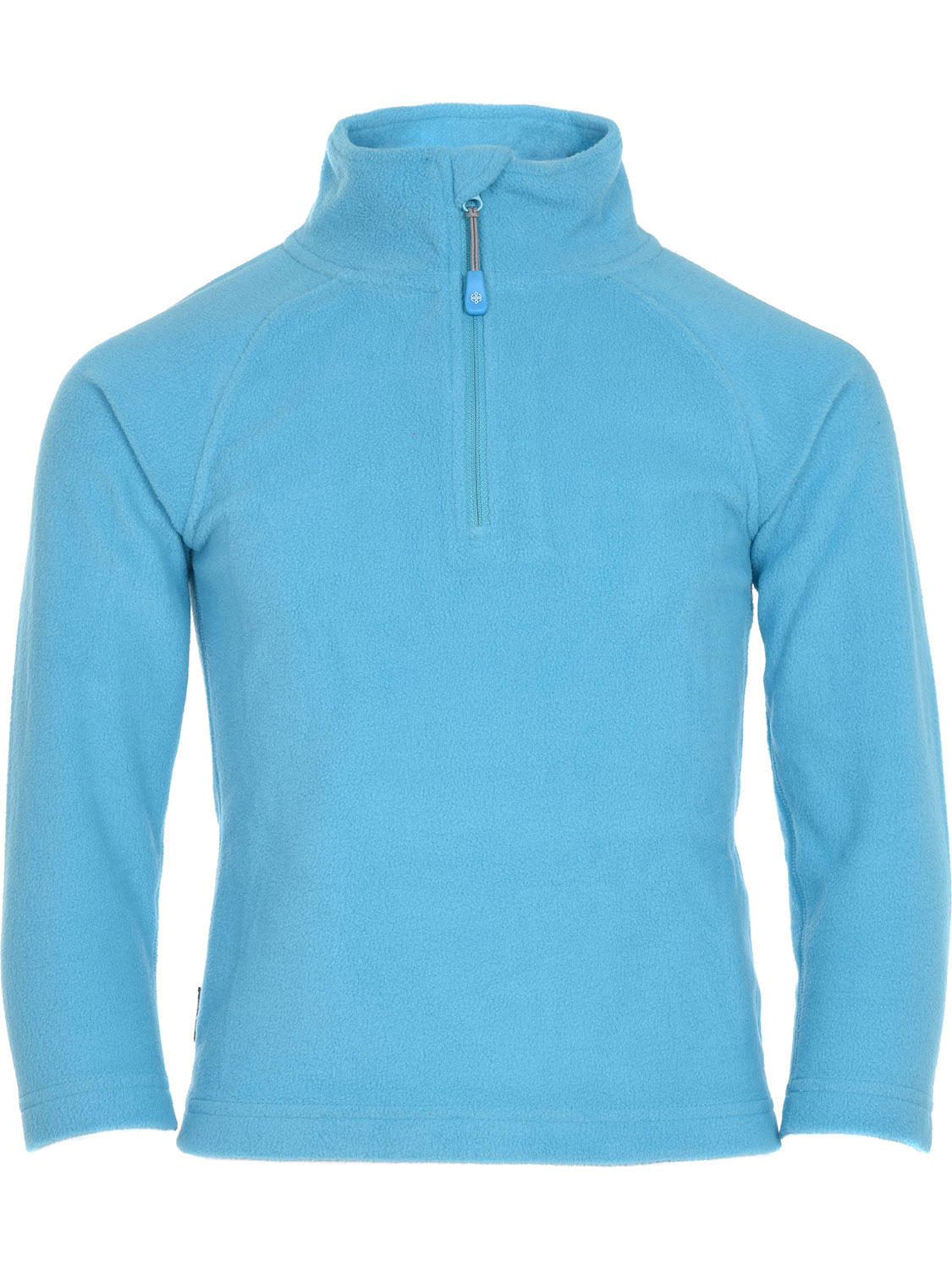 Warm Girls Zip Micro Fleece Cyan Blue