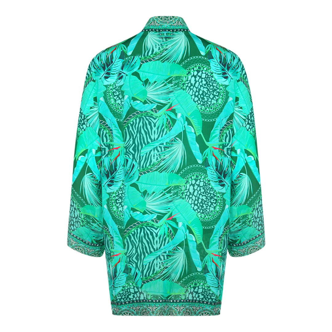 Inoa Valdivian Rainforest 1202114 Green Short Kimono