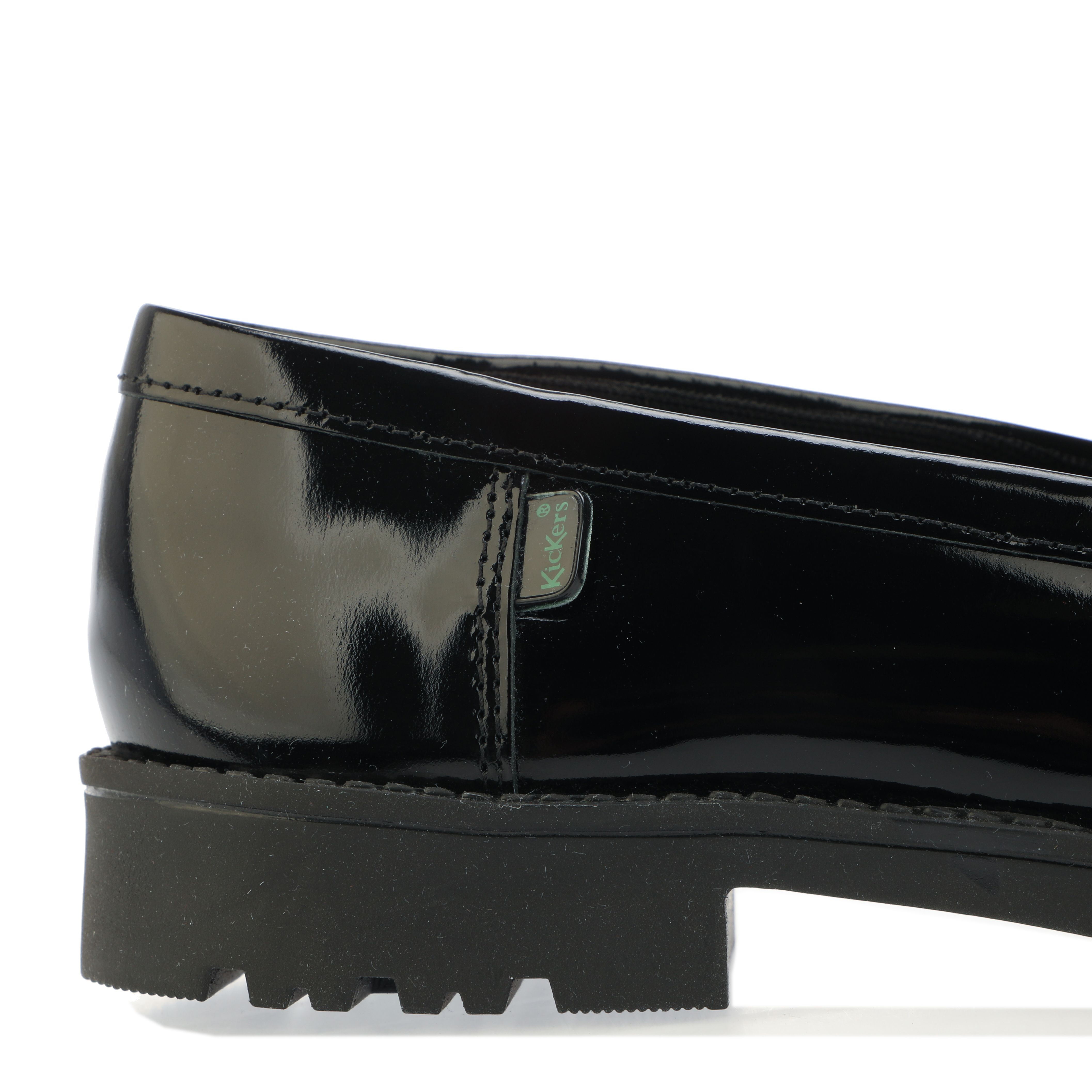 Women's Kickers Lachly Loafer Tassle Shoes in Black