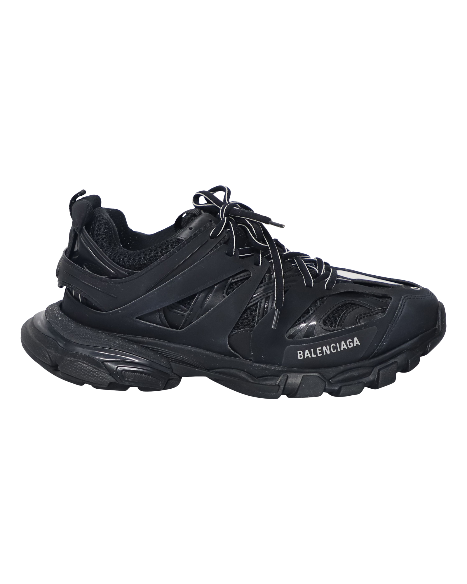 Balenciaga Track Sneakers in Black Polyurethane