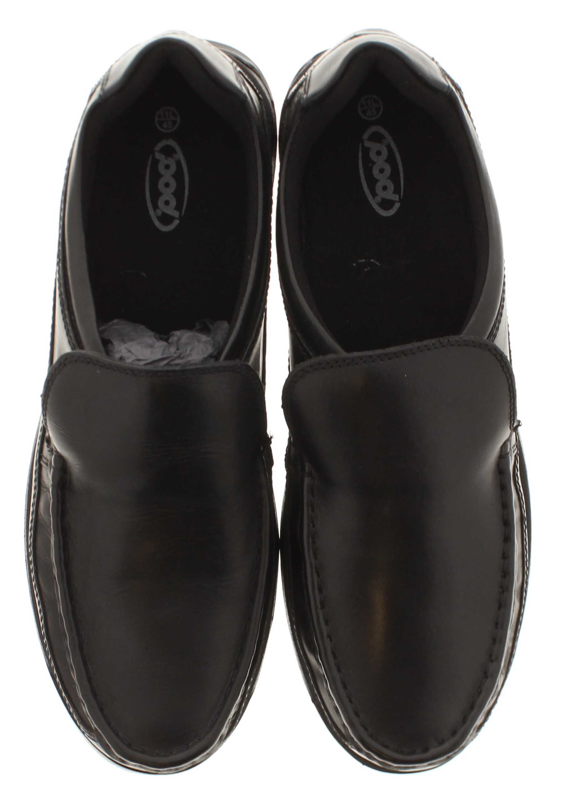 Pod Mens Smart Shoes Stephen Leather Slip On black