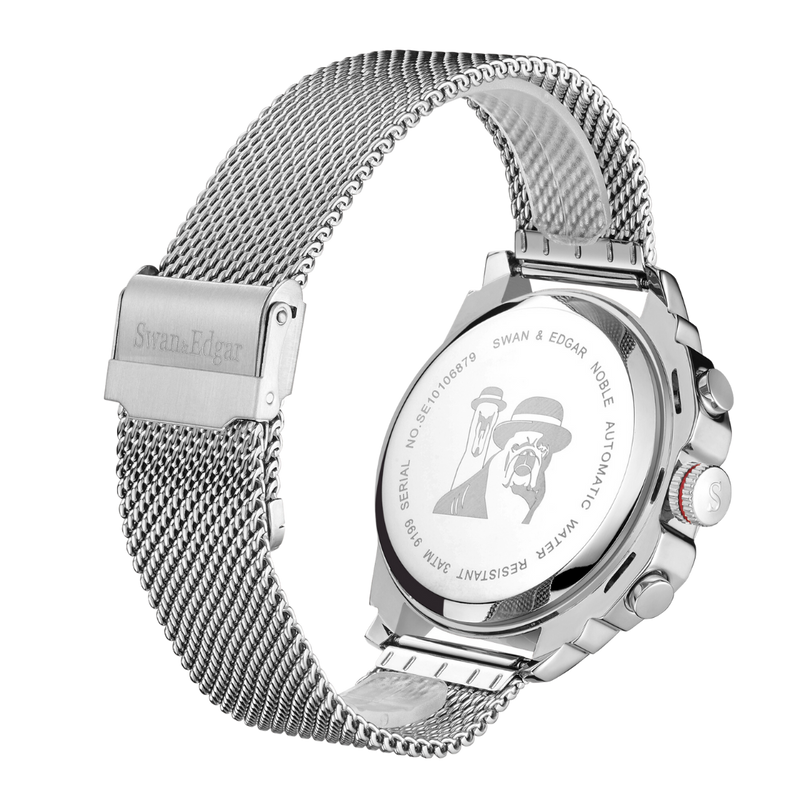 Limited Edition Swan & Edgar Hand Assembled Noble Automatic silver ...