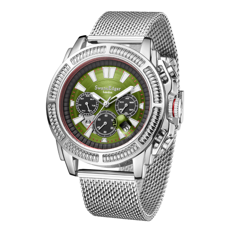 Limited Edition Swan & Edgar Hand Assembled Noble Automatic silver ...