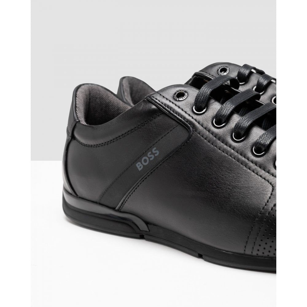 BOSS Green Saturn Leather Lux Low Profile Mens Trainers