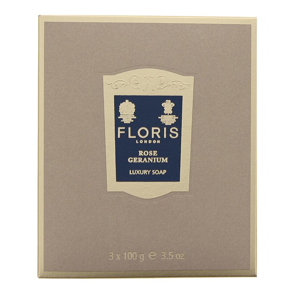 Floris Rose Geranium Luxury Soap 3 x 100g