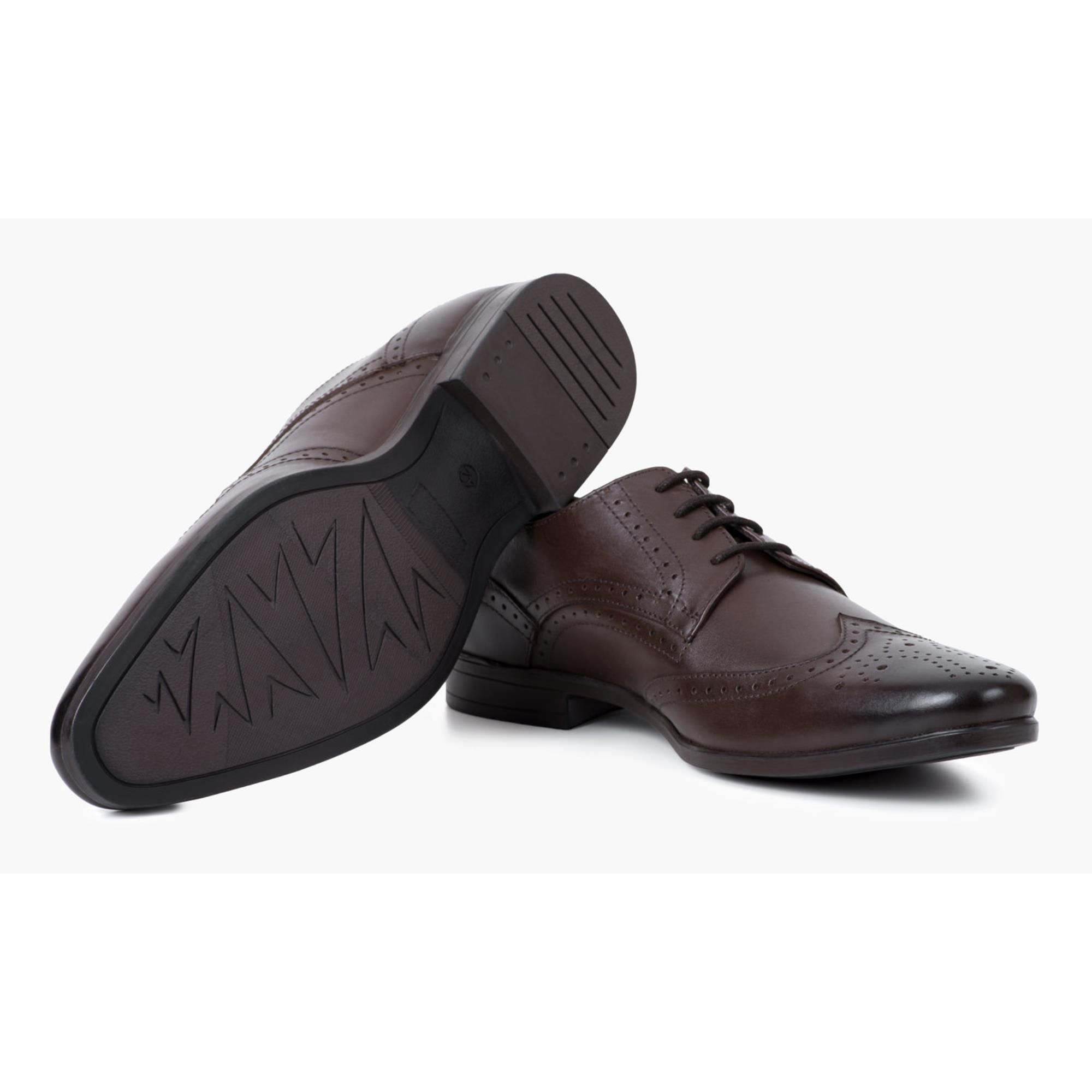 Redfoot Jenson Brown Leather Brogue Shoe