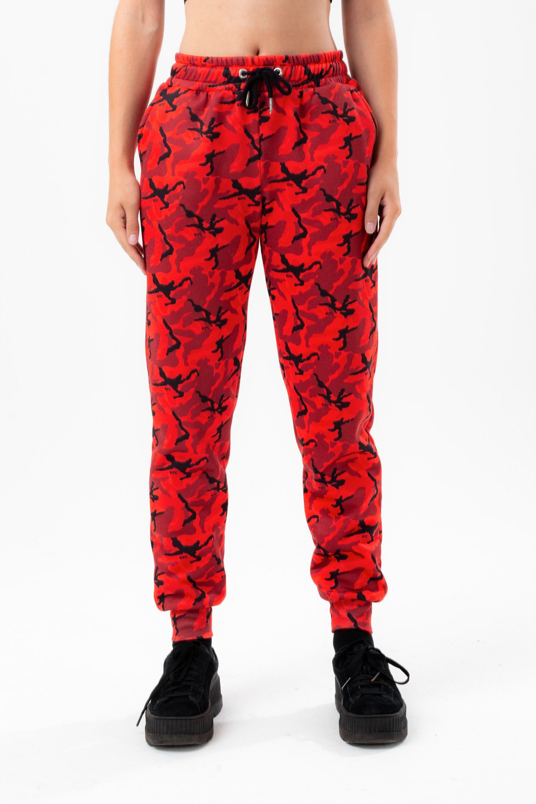 Hype X Kfc Red Camouflage Adult Joggers