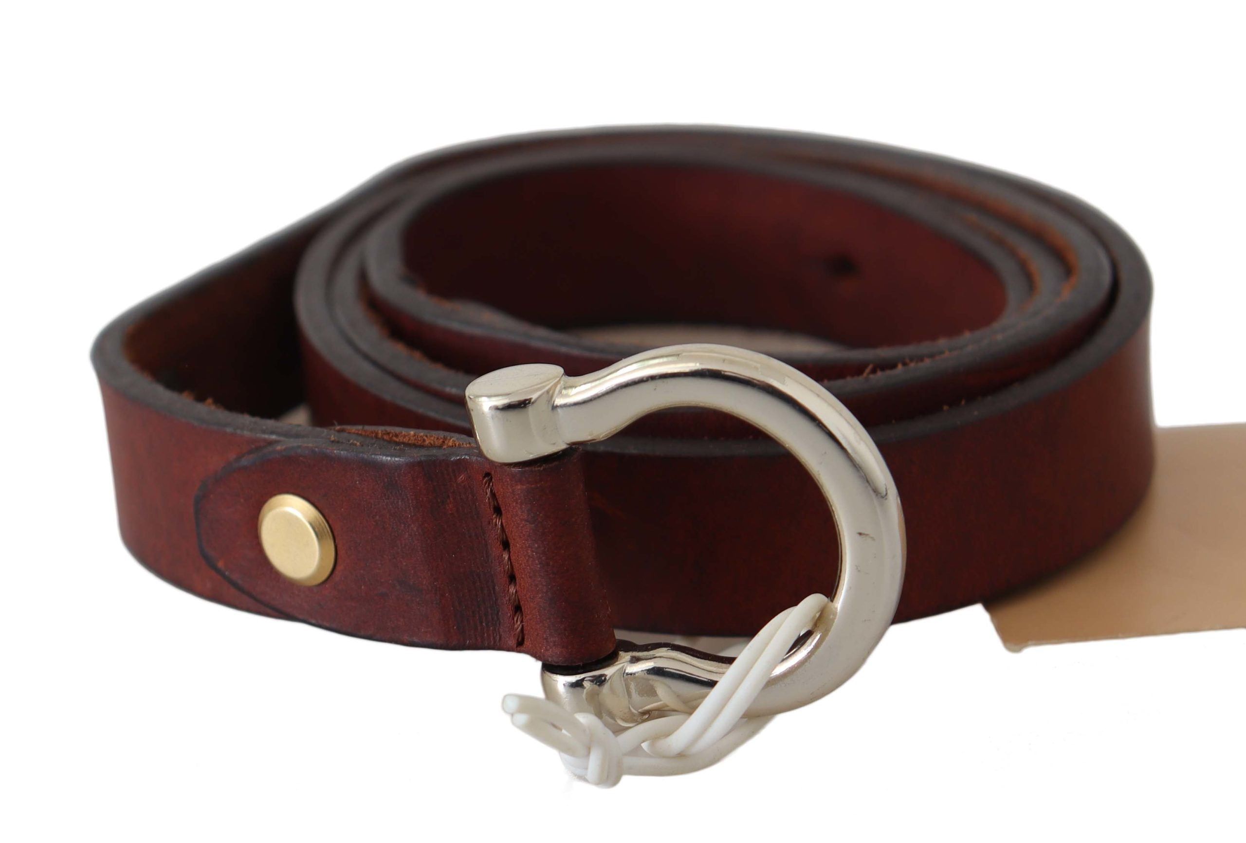 John Galliano Vrouwen Bruin Leer Luxe Slimme Gesp Riem