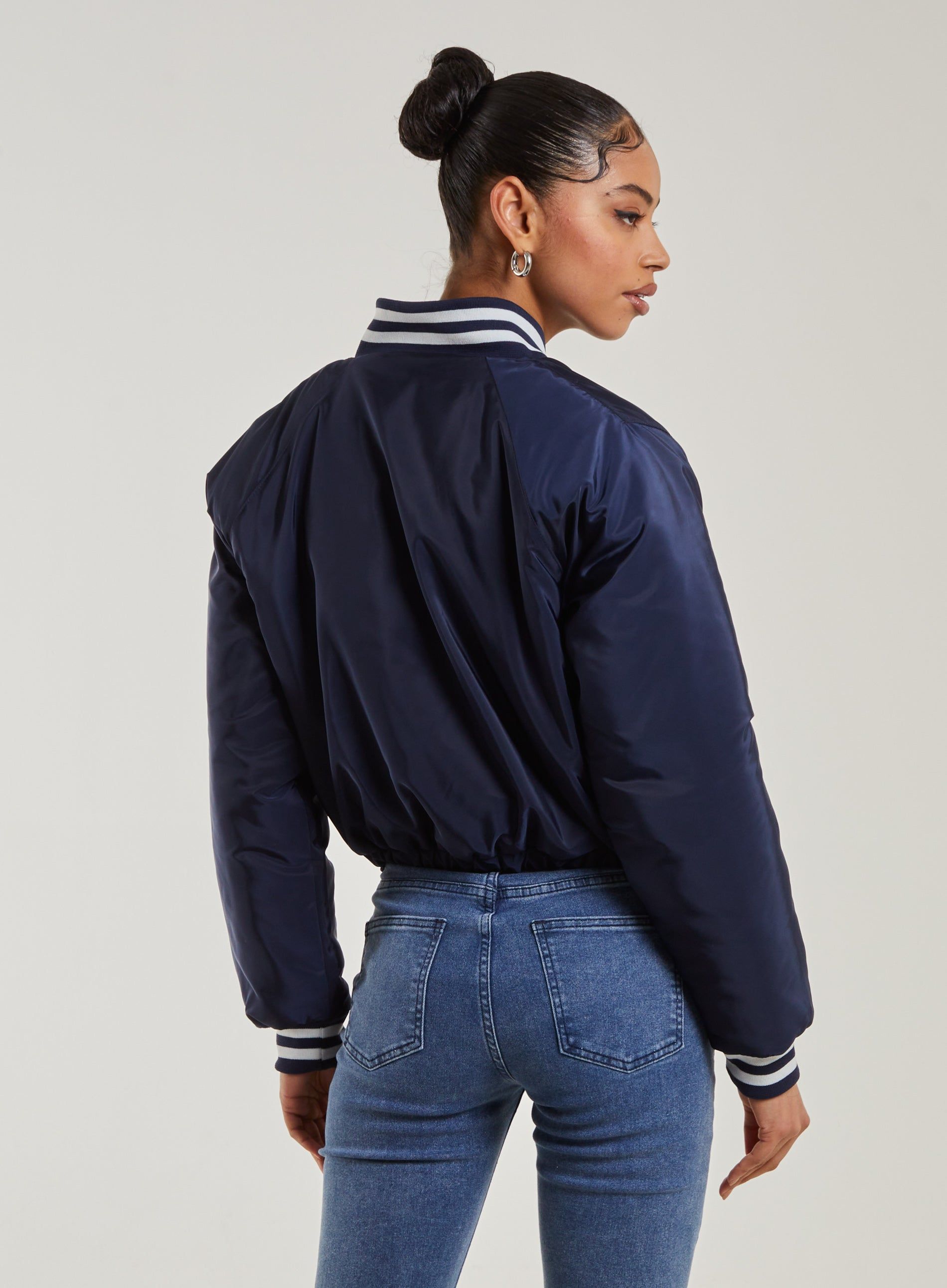 Baseball Cropped Shell Jacket