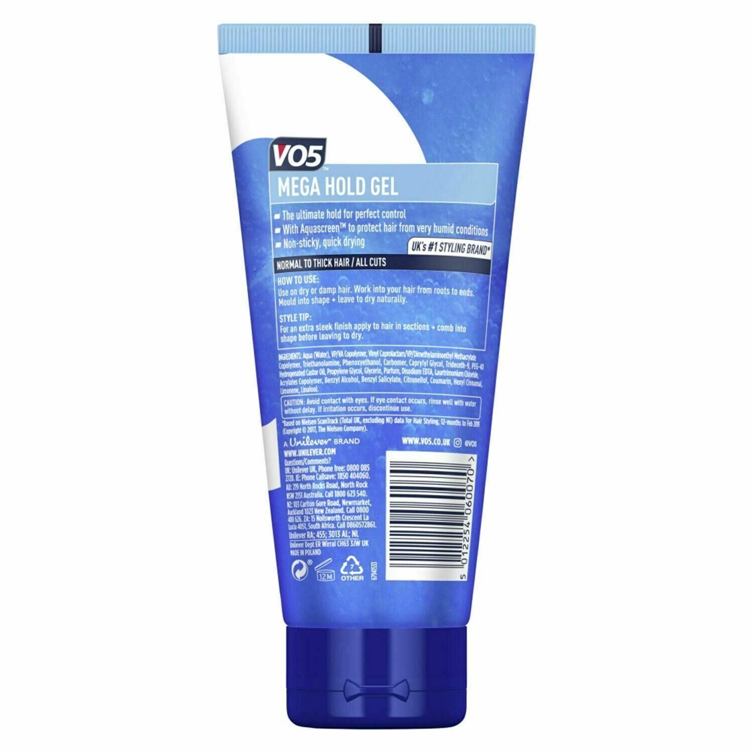 VO5 Mega Hold Styling Gel 200ml