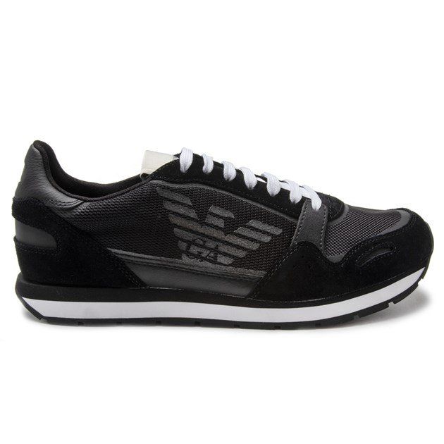 Men's Armani Trainers in Black