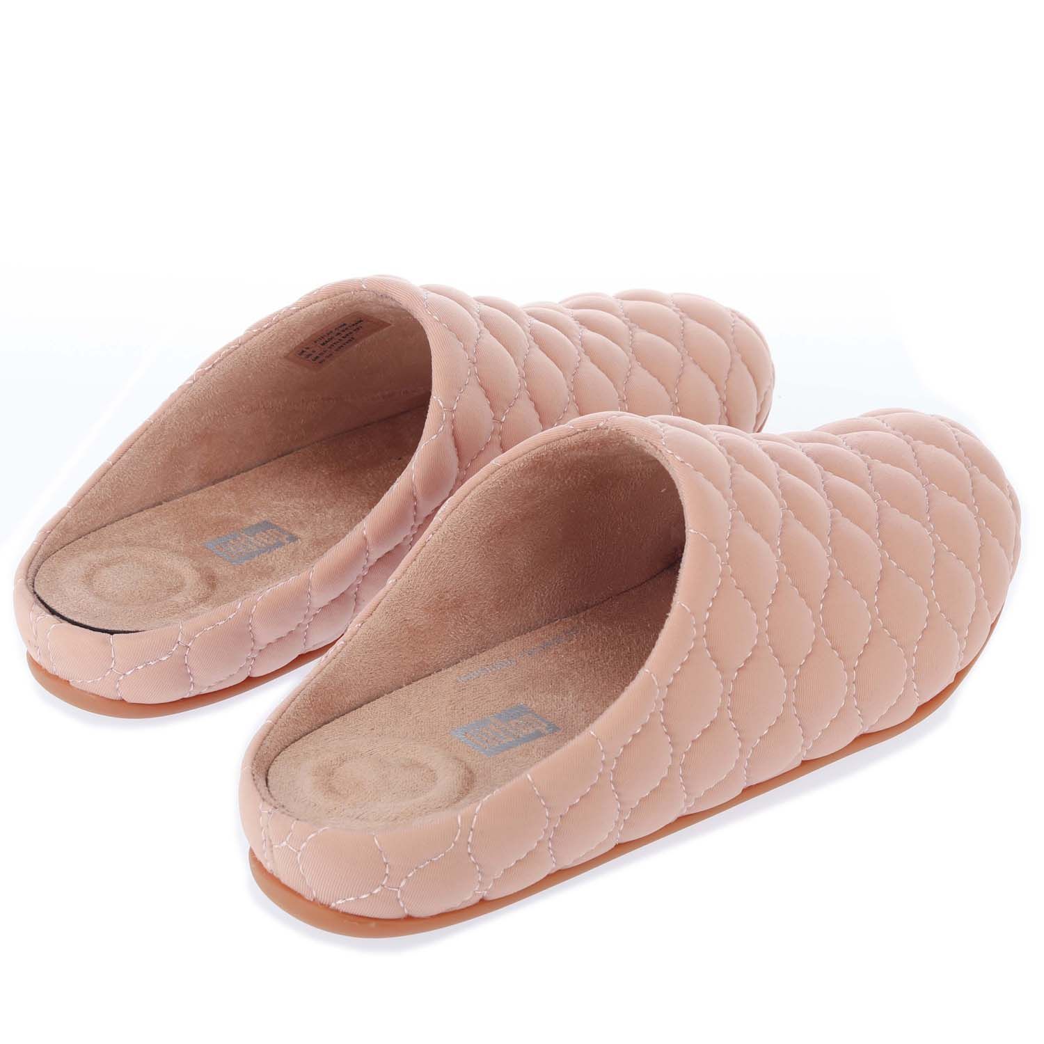 Women's Fit Flop Chrissie Padded Slippers in Beige