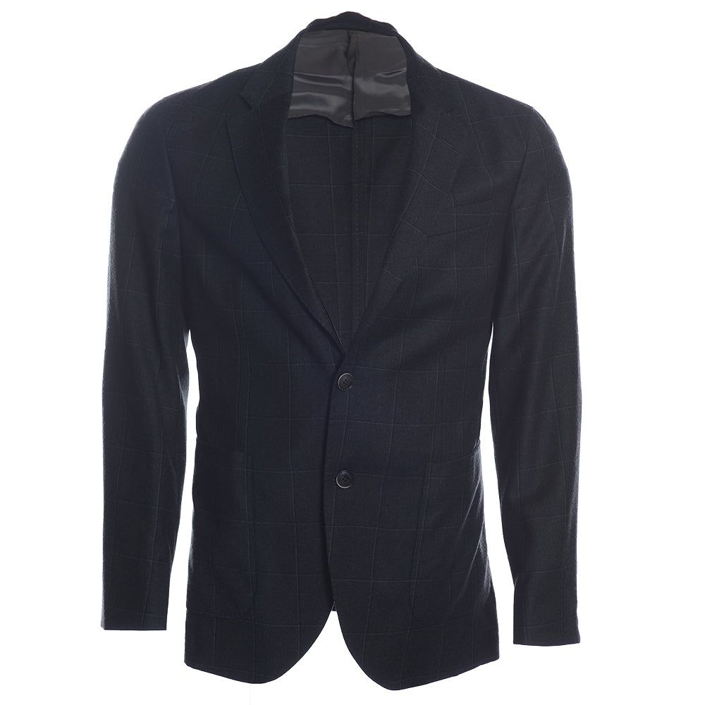 Men's Hackett, Wool Windowpane Jacket in Olive