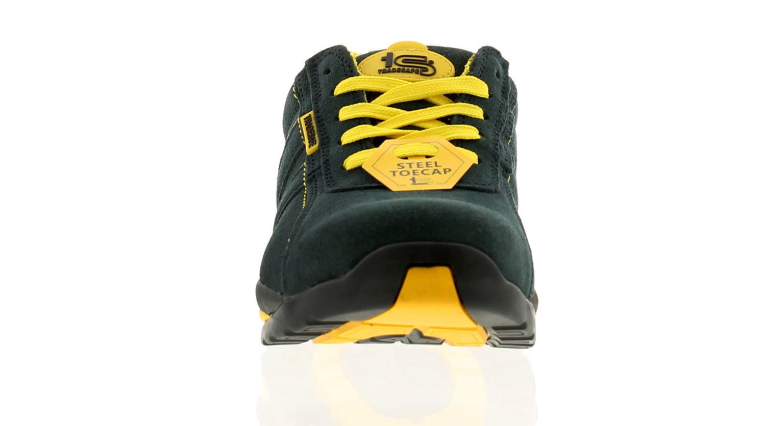 Men's Navy Tradesafe Suede Steel Toe Cap Safety Shoes
