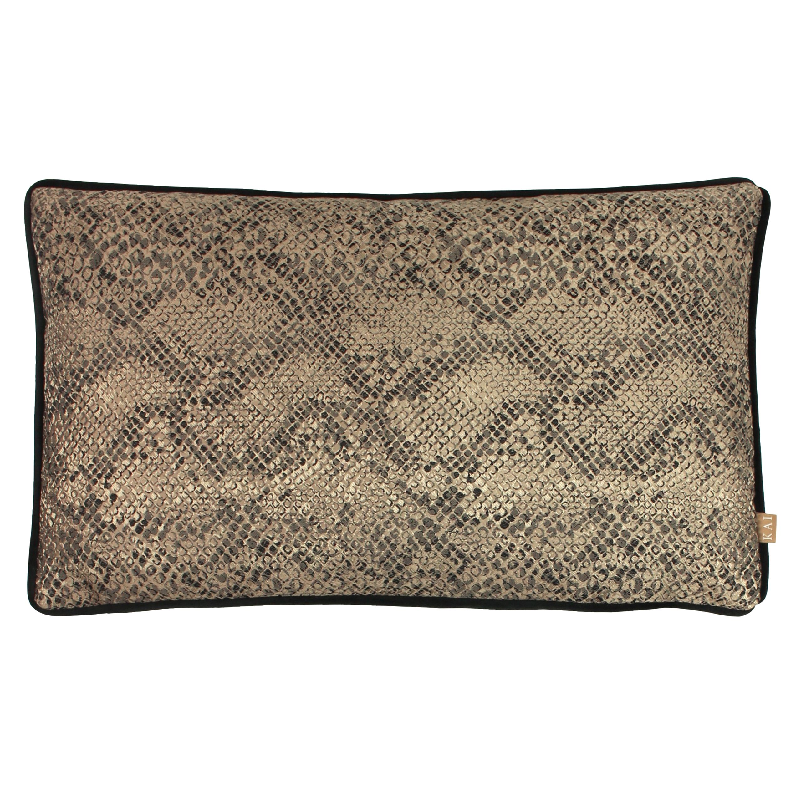 Kai Viper Snake Rectangular Feather Filled Cushion