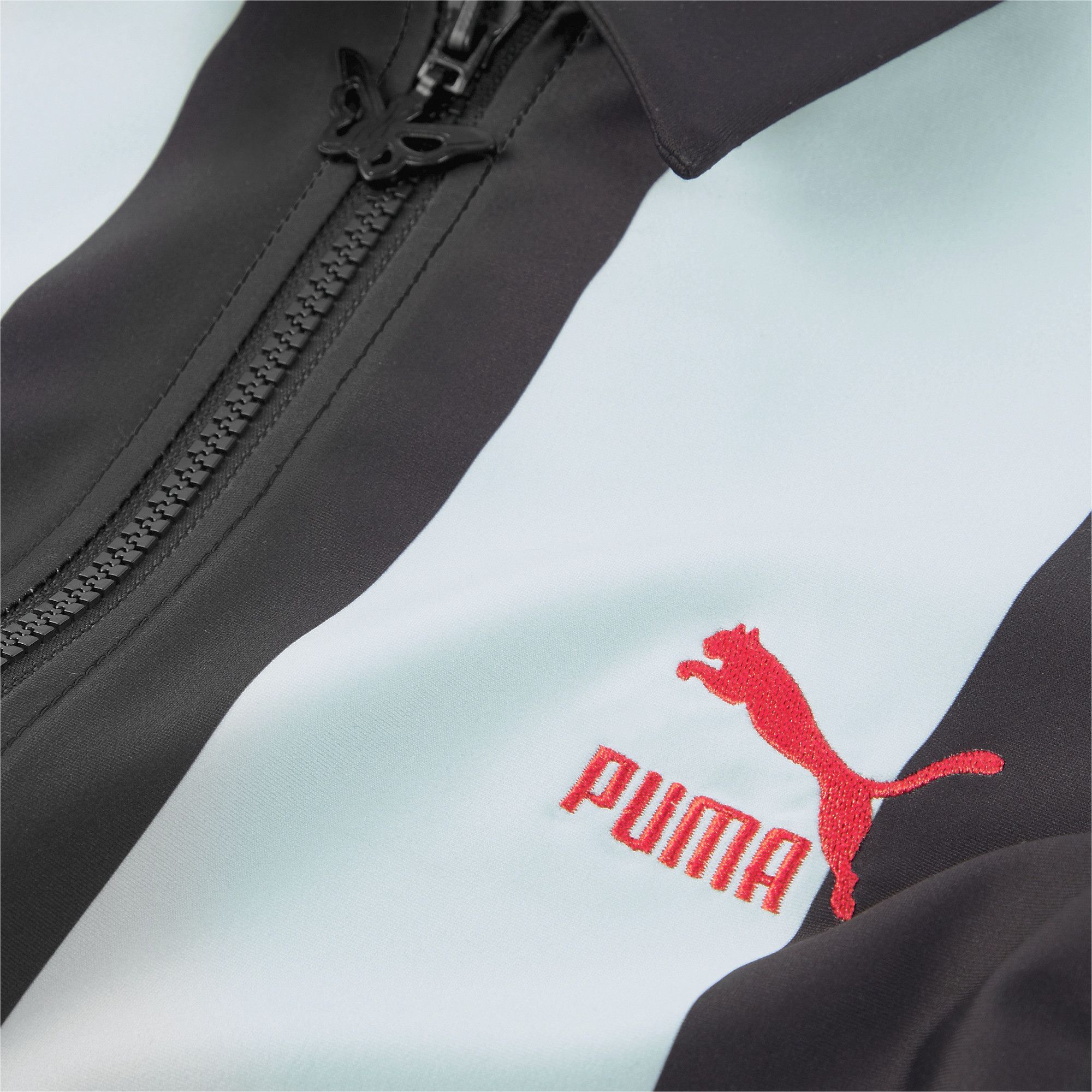 PUMA Womens PUMA x DUA LIPA Striped T-Shirt