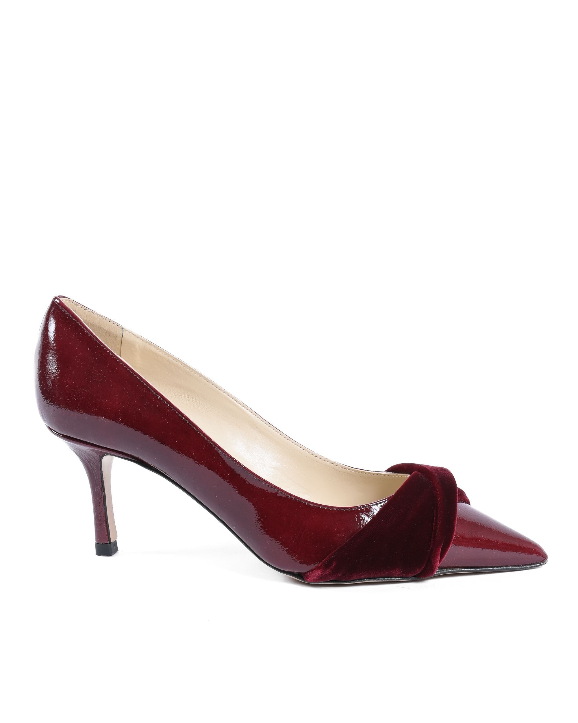 19V69 Italia Womens Pump Bordeaux INES65 Cherry Bow
