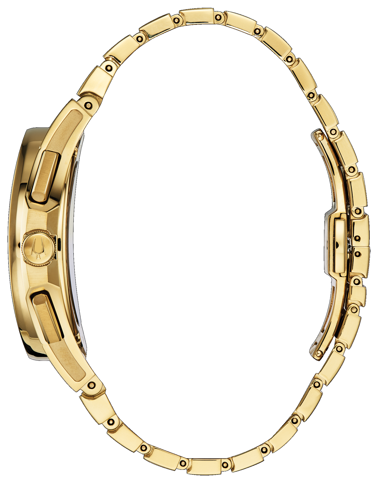 Bulova Curv Men's Gold Watch 97A144