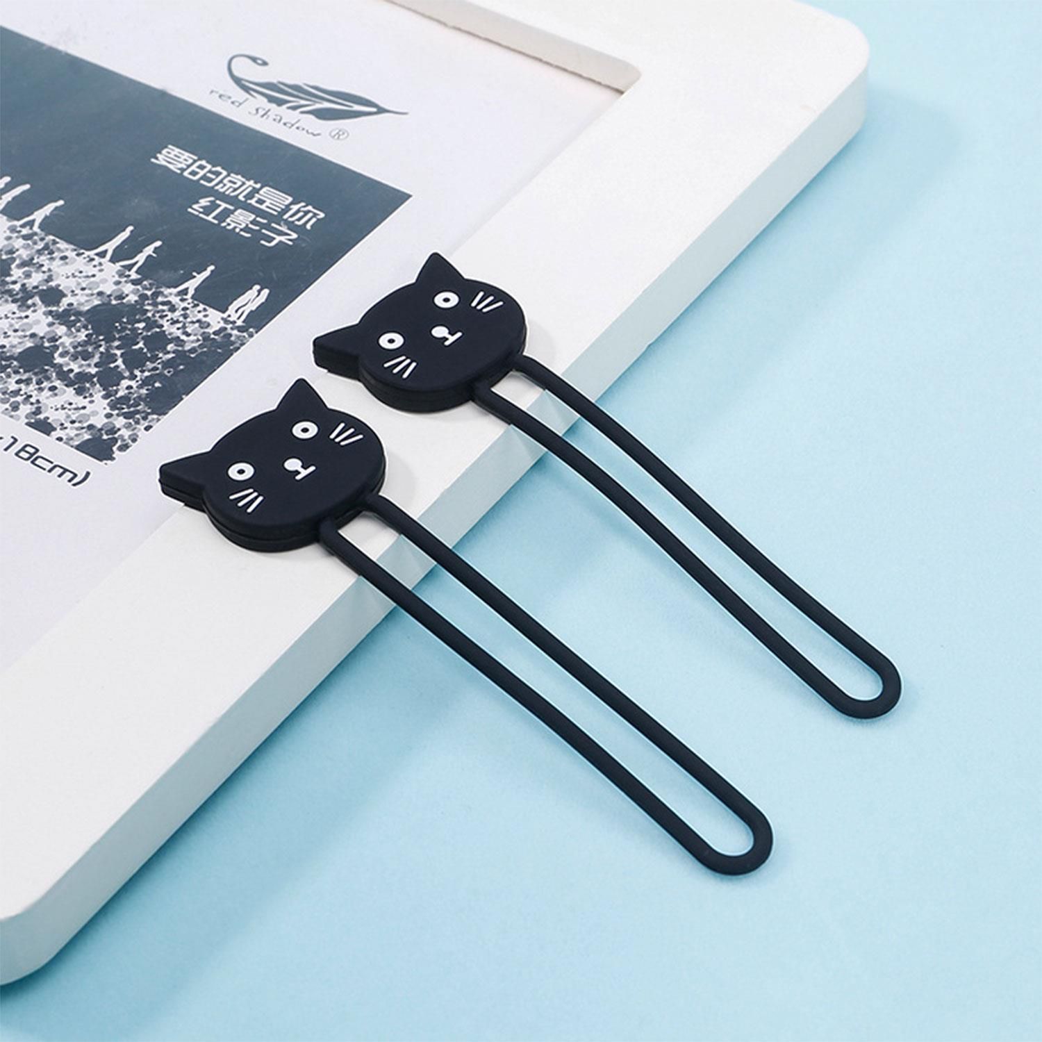 Aquarius, Cartoon Cord Cable Organiser, Cat, Black