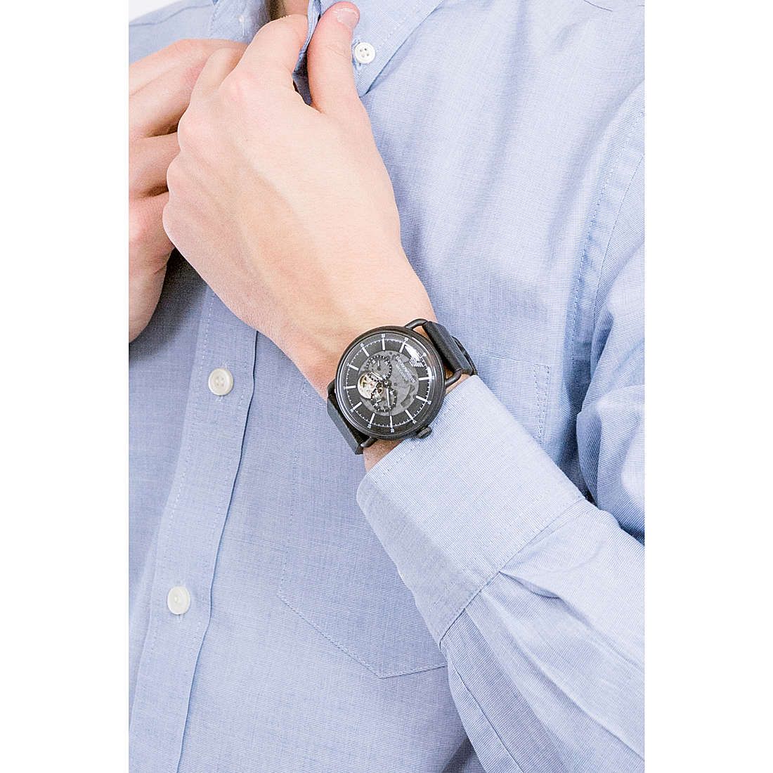 Emporio Armani Aviator Men's Black Watch AR60028