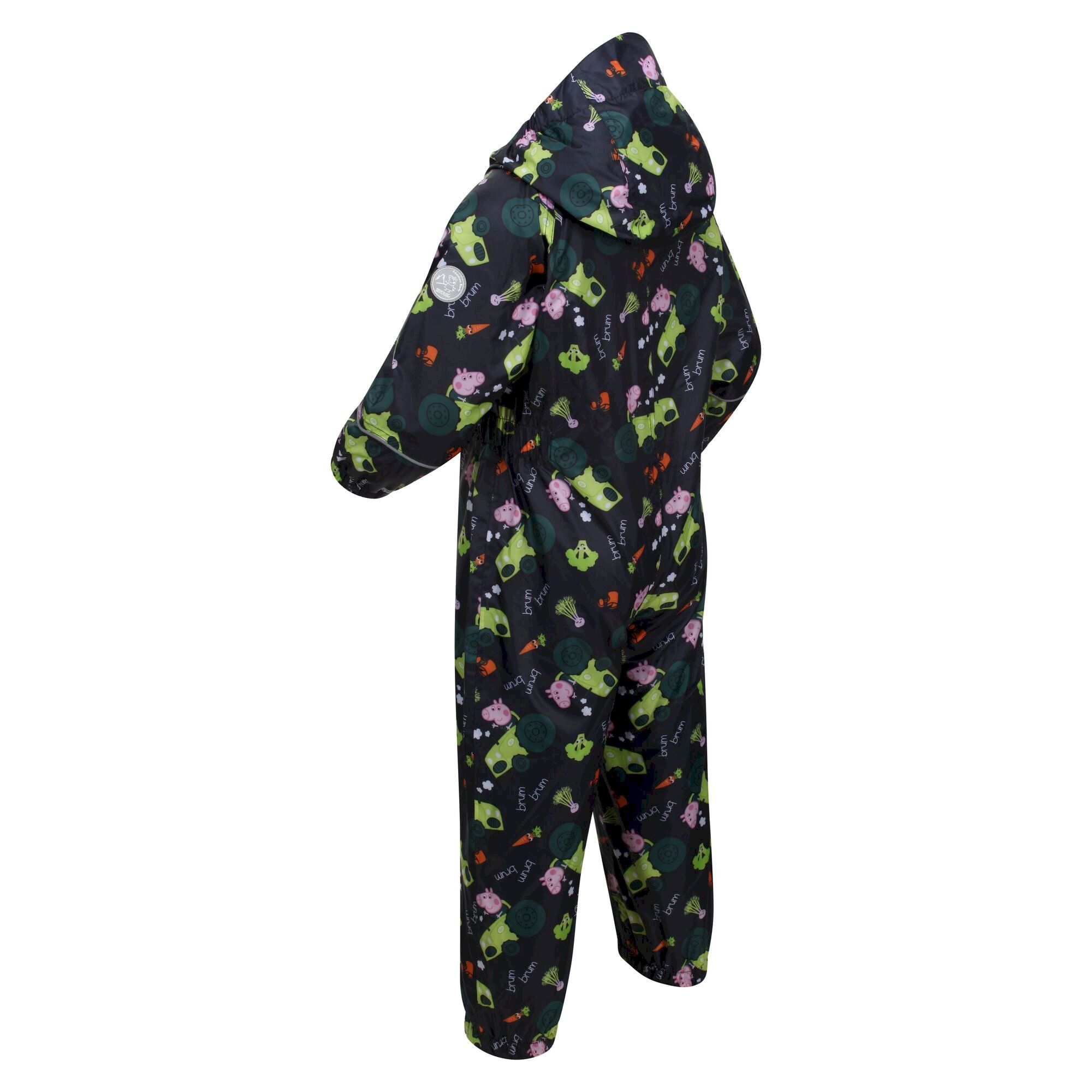 Regatta Childrens/Kids Pobble Peppa Pig Tractor Waterproof Puddle Suit ...