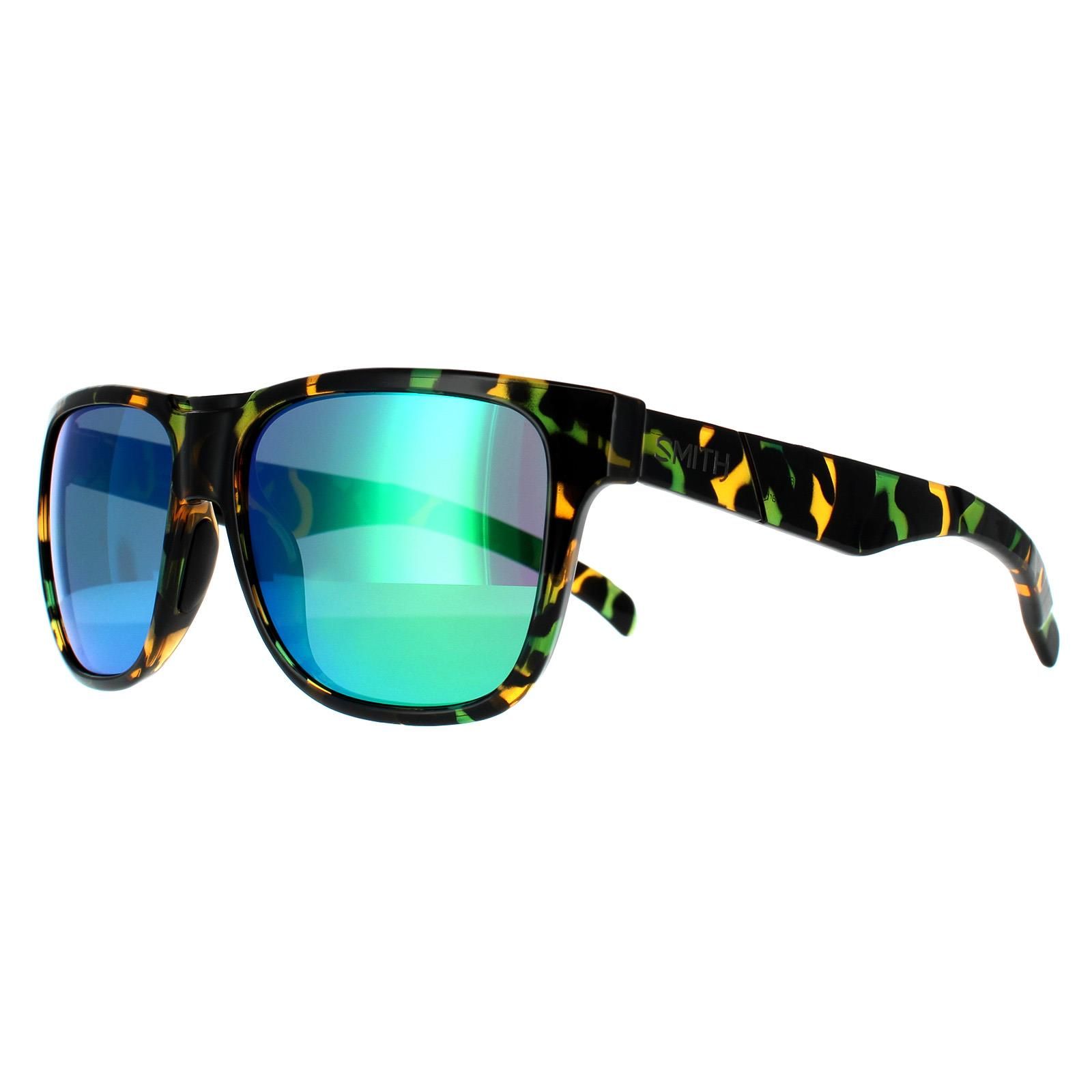 Smith Square Mens Green Havana Green Mirror Sunglasses