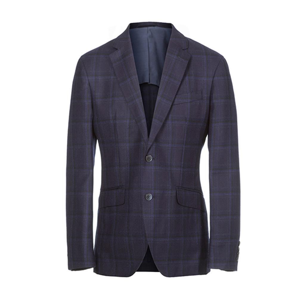 Men's Hackett, Large Navy Check Jacket in Navy Multicolour