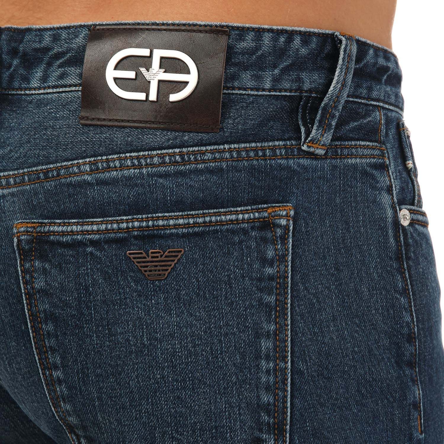 Men's Armani J75 Slim Fit Jeans in Denim