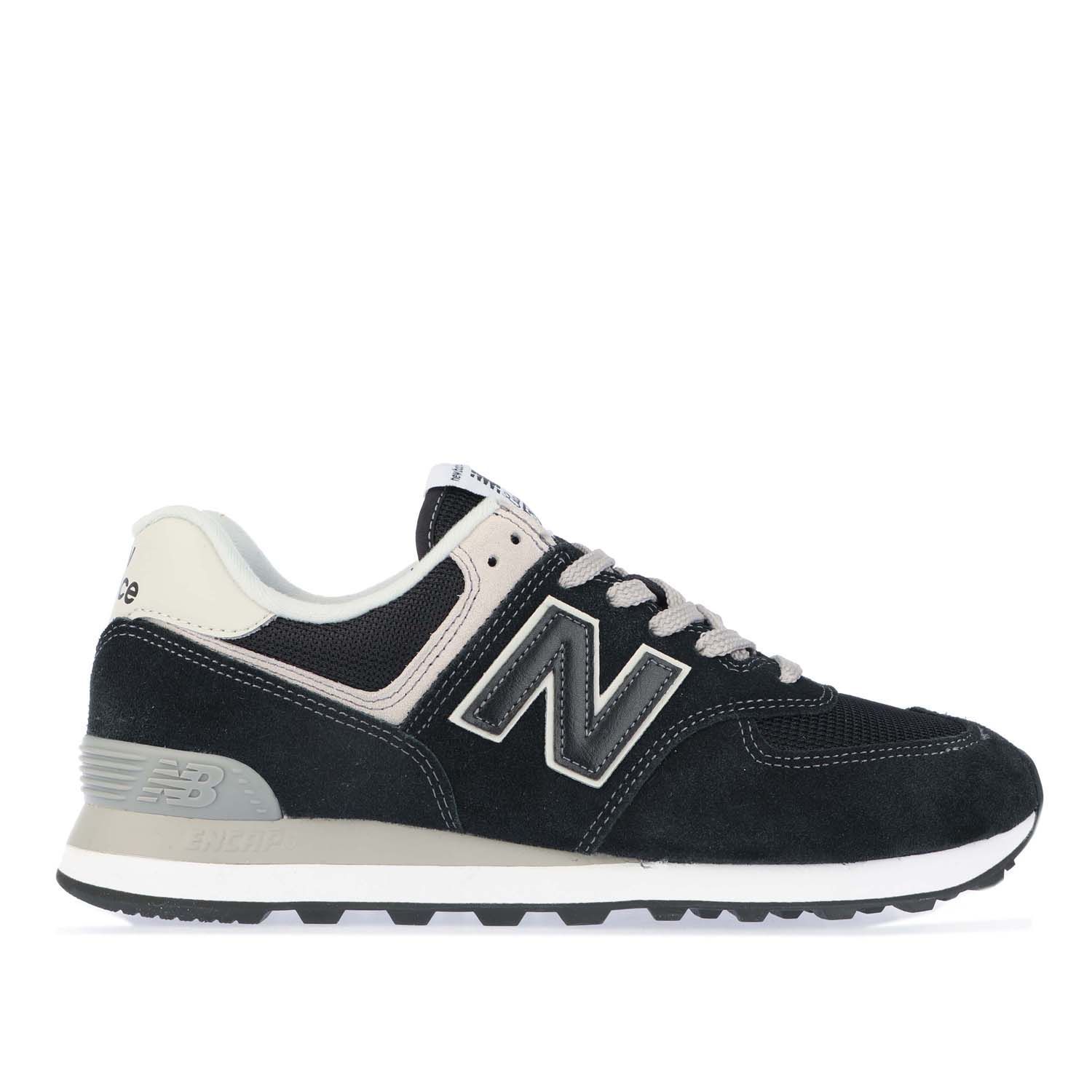 Mens New Balance 574 Trainers In Black