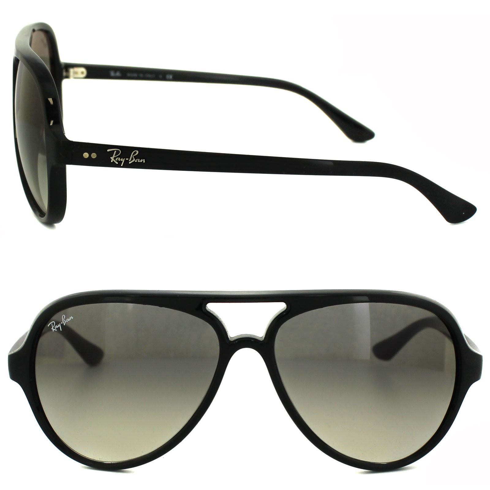 Ray-Ban Sunglasses Cats 5000 4125 601/32 Black Grey Gradient