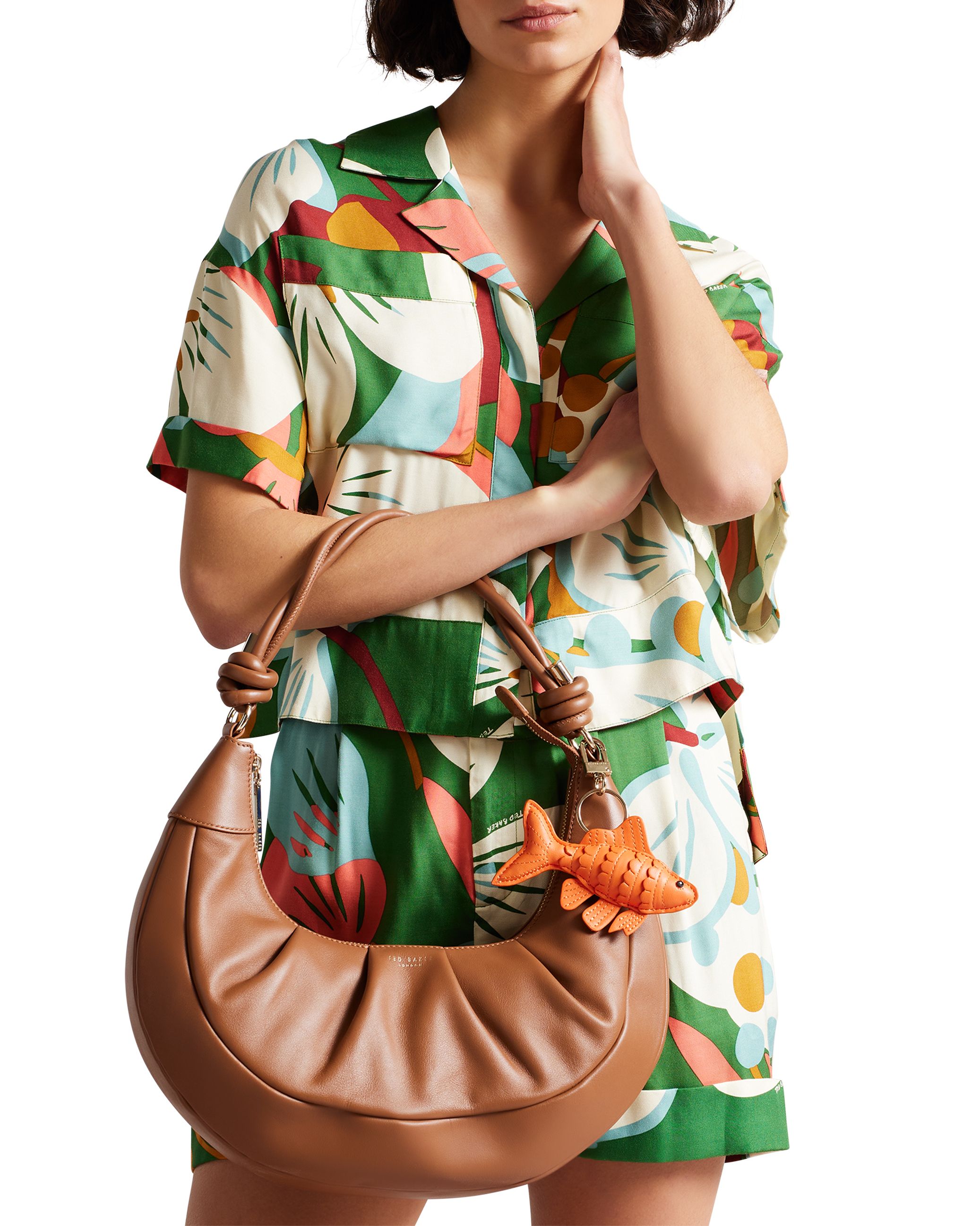 Ted Baker Fishie Fish Bag Charm, Bright Orange