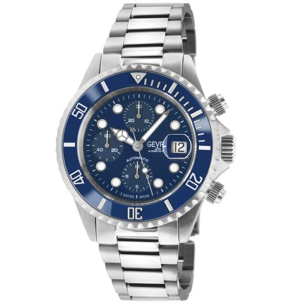 Gevril Men's Wall Street 4150A Swiss Automatic Chronograph Sellita ...