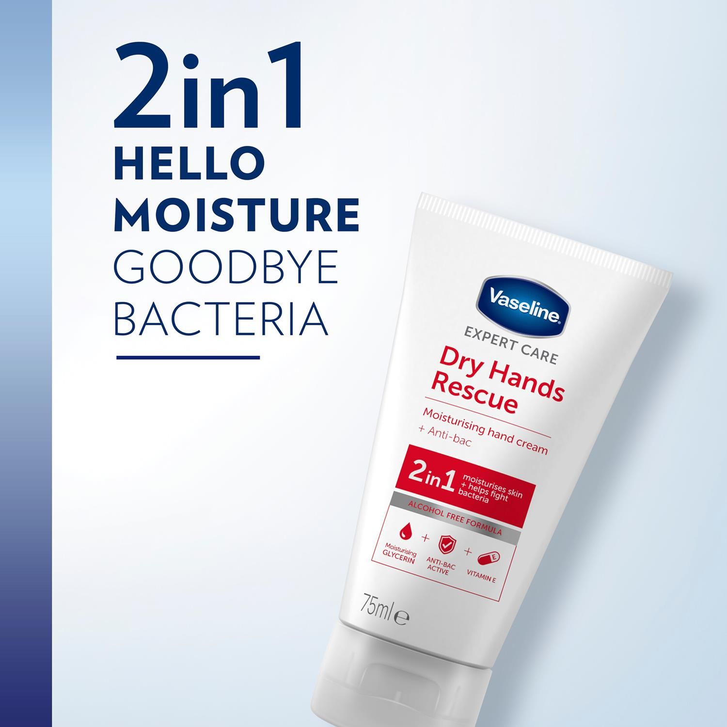 Vaseline Intensive Care Hand Cream+Anti-bac with Repairing Moisturizer ...