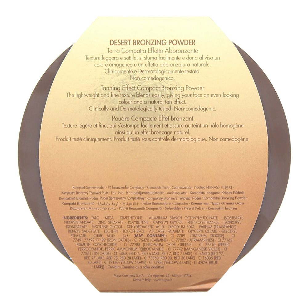 Pupa Desert Bronzing 005 Light Sun Matt Powder 30g