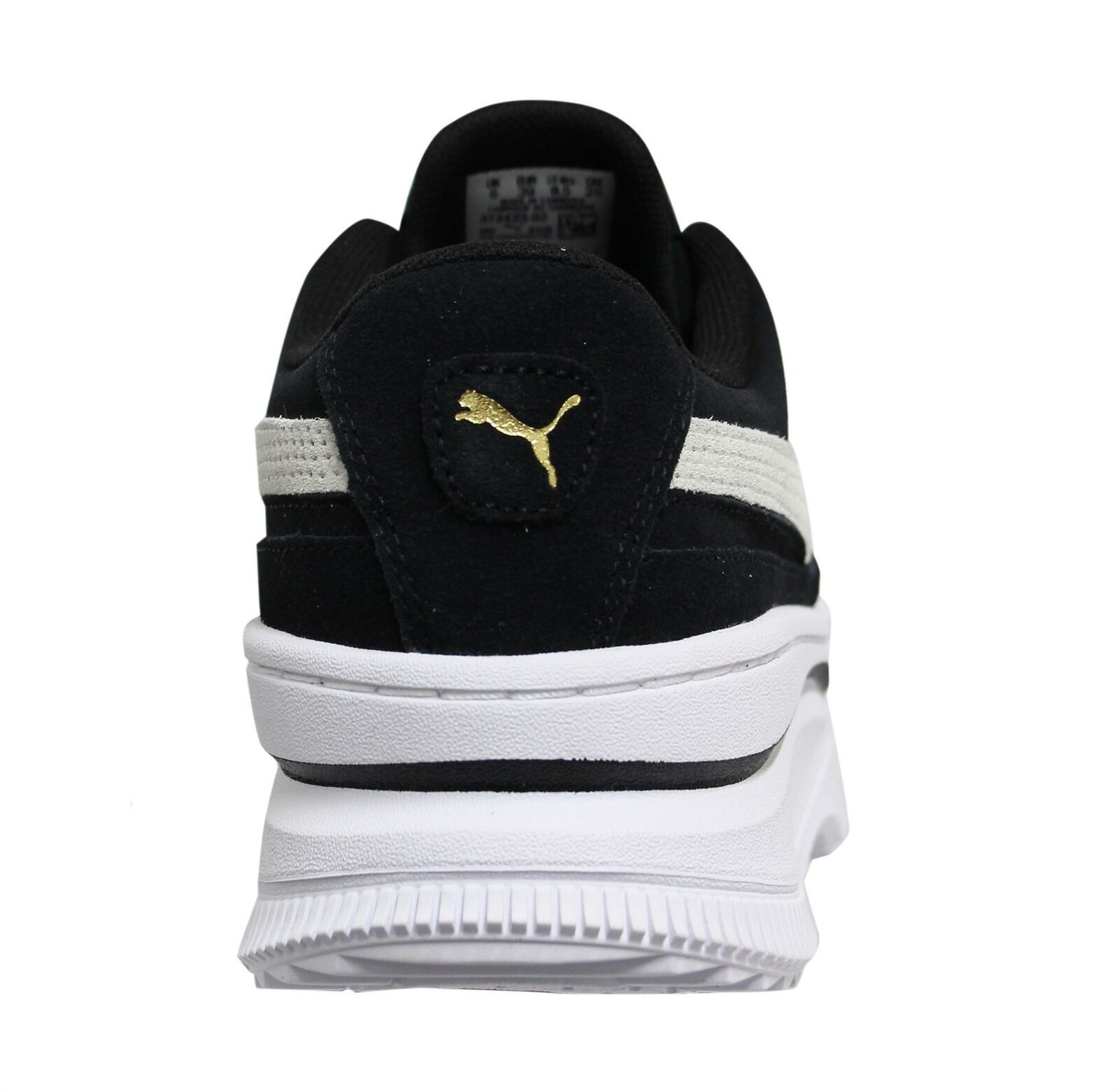 Puma Deva Suede Leather Black White Lace Up Womens Platform Trainers ...