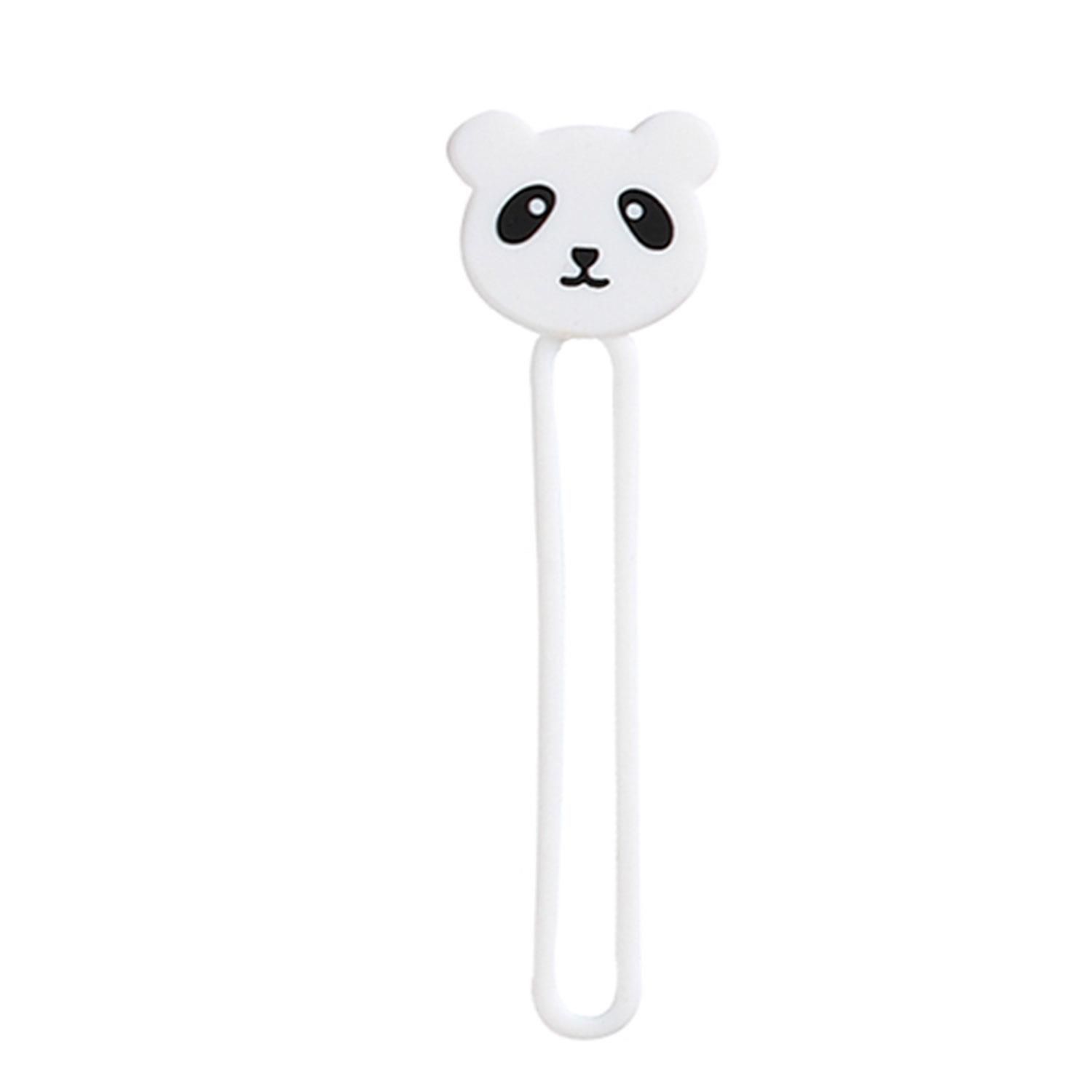 Aquarius Cartoon Cord Cable Organiser, Panda, White