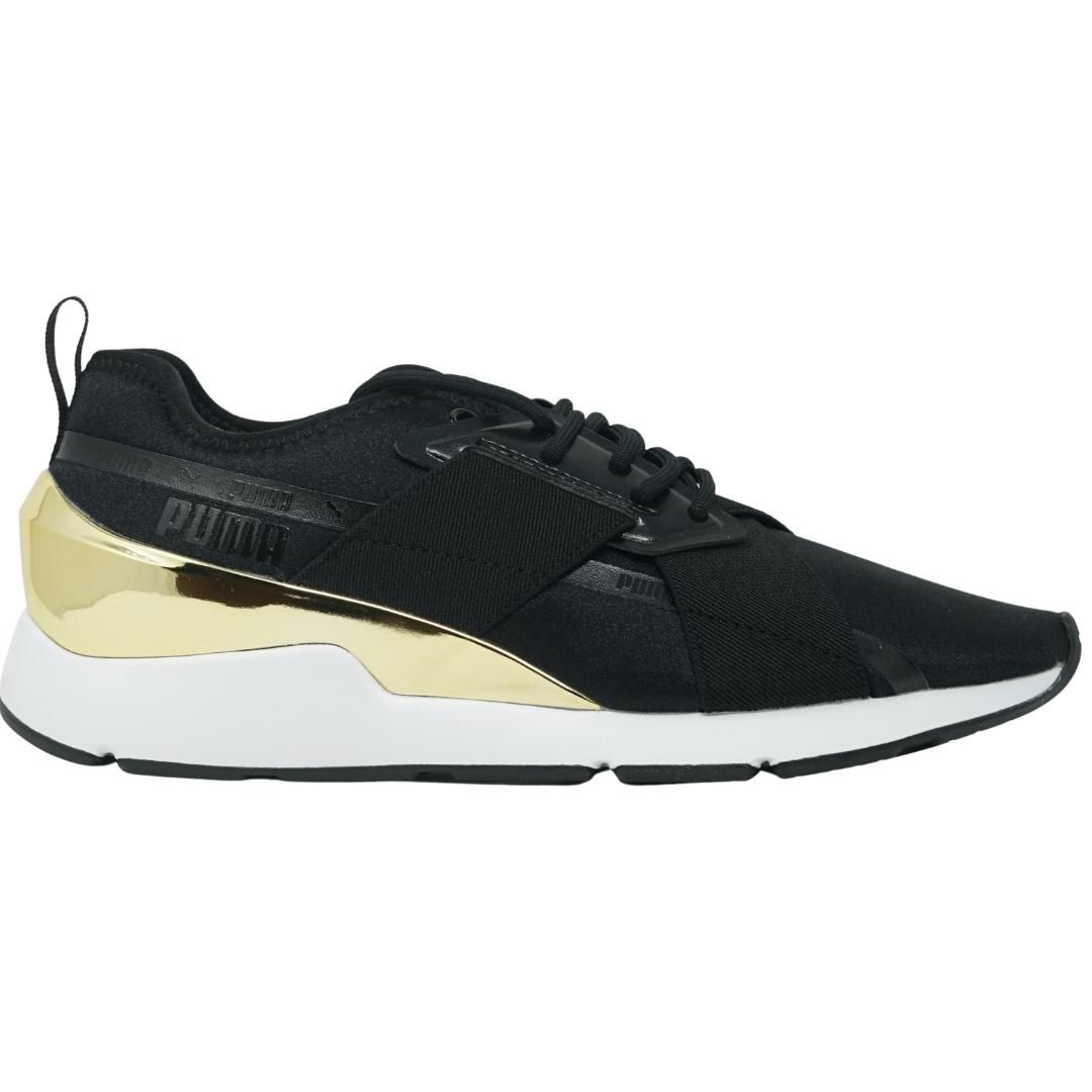Puma Muse X-2 Metallic Black Trainers