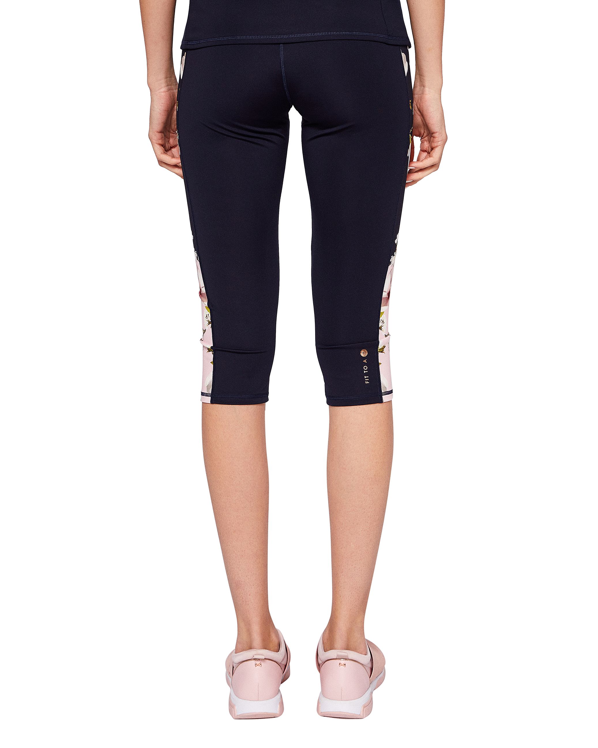 Ted Baker Kwuine Harmony Panel Cropped Legging in Navy