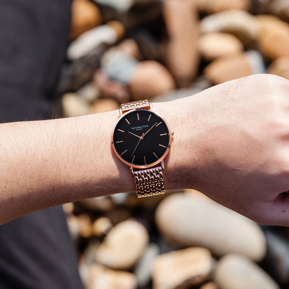VICTORIA HYDE Watch Richmond Classic Stainless Steel, rosegold black