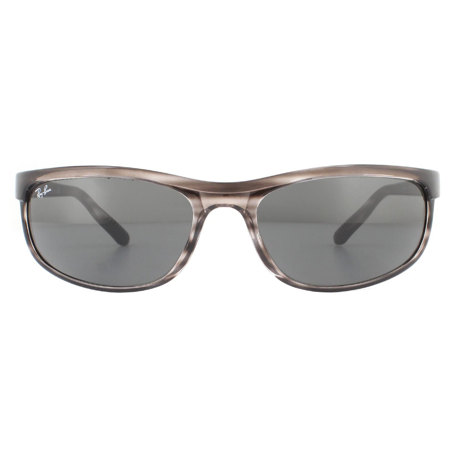 Ray-Ban Sunglasses Predator II RB2027 6430B1 Striped Grey Havana Dark Grey