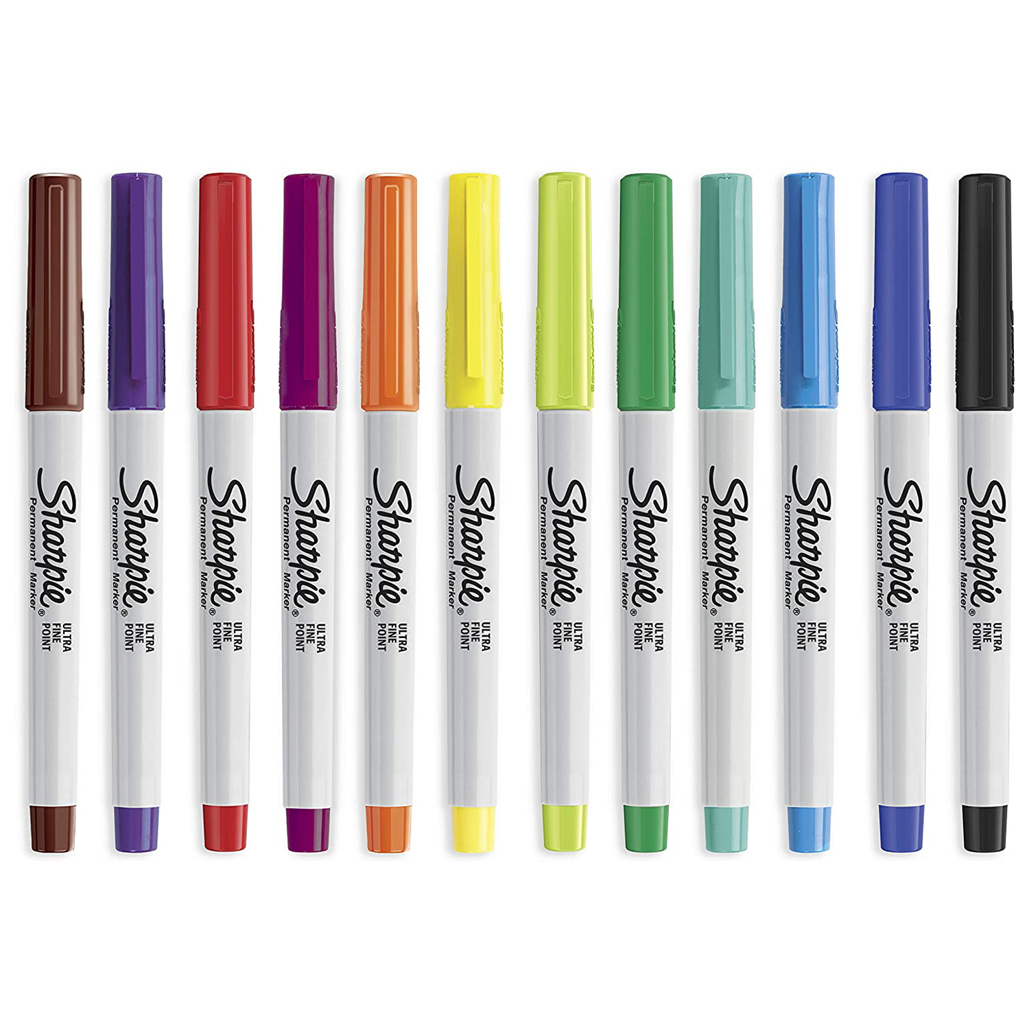 Sharpie Permanent Markers Ultra-Fine Point Assorted Pack of 12