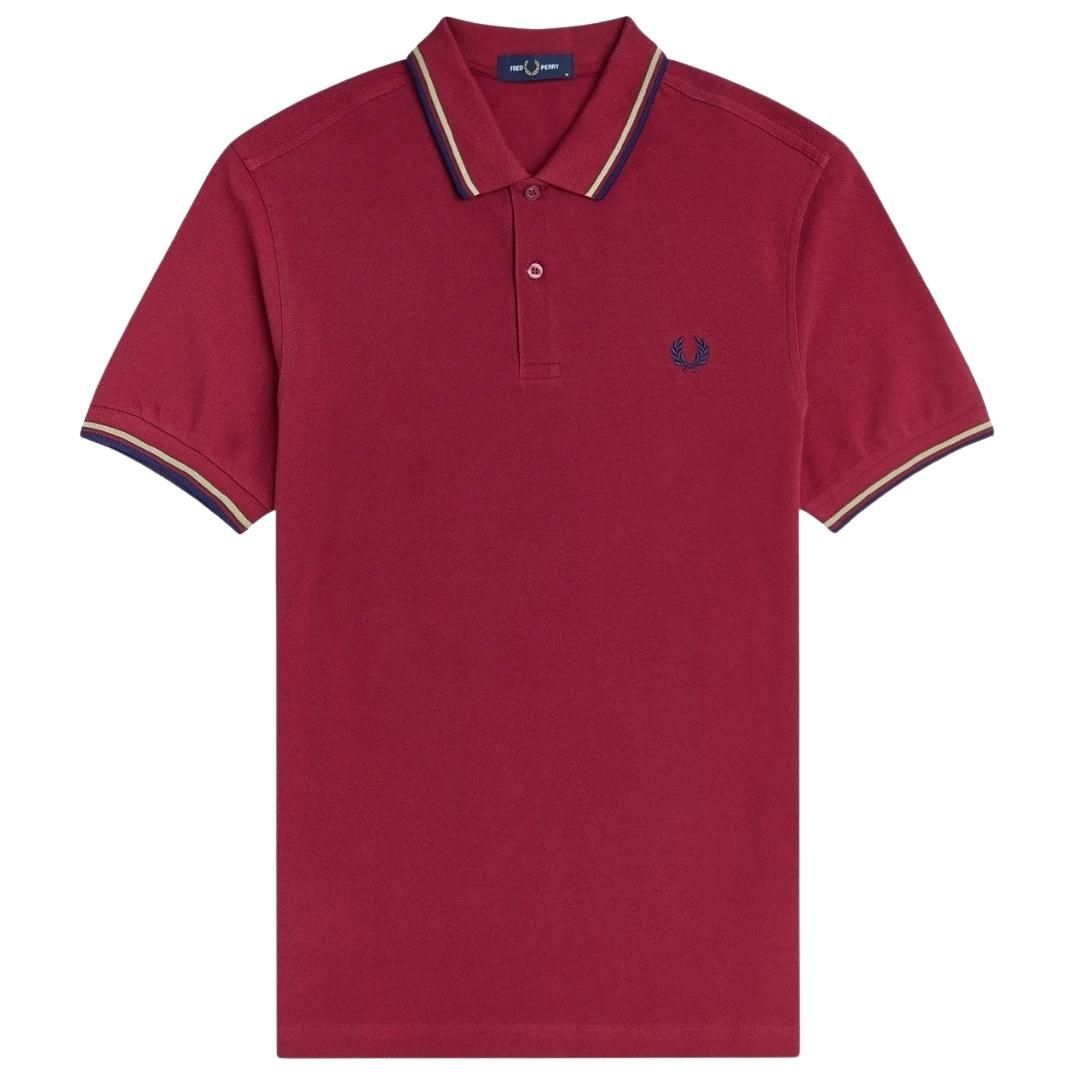 Fred Perry Twin Tipped M3600 M82 Red Polo Shirt