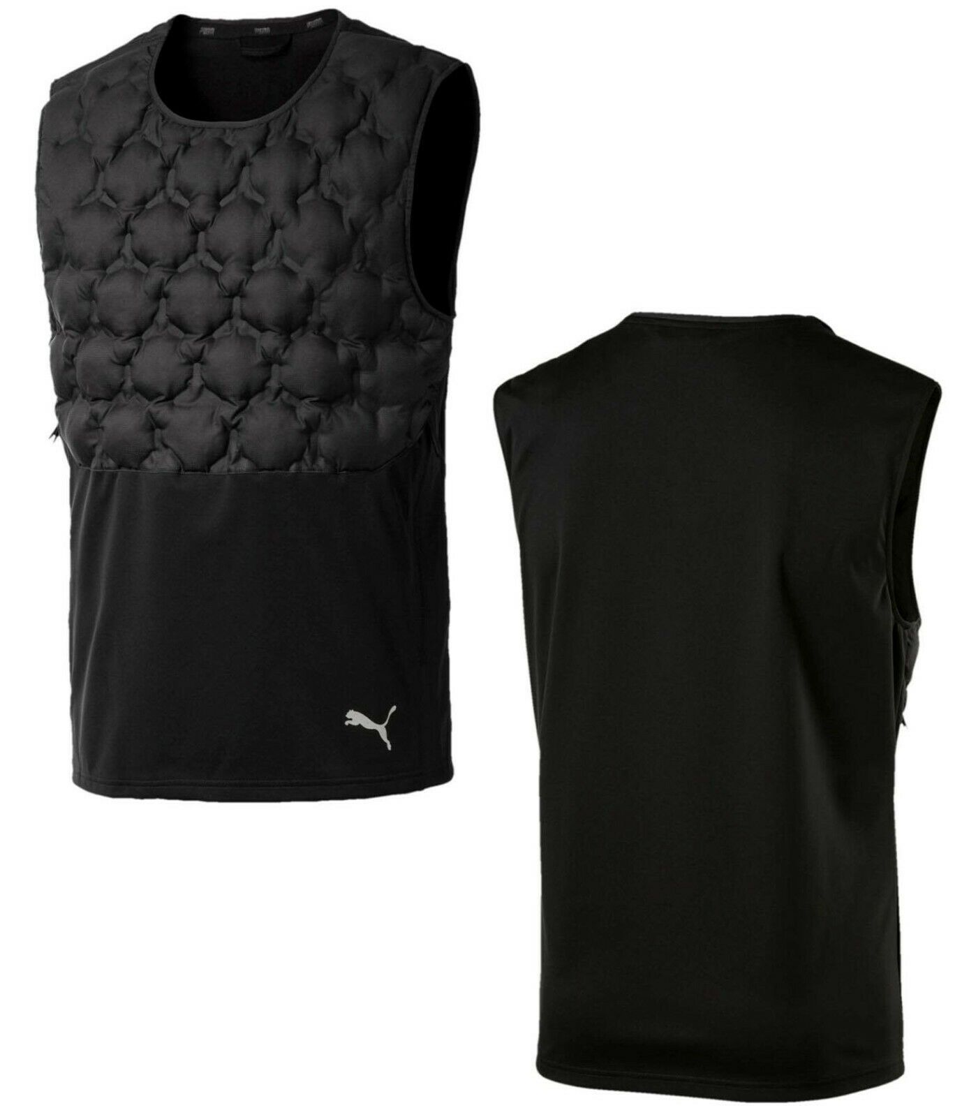 Puma NeverRunBack Mens Protect Vest Sleeveless Top Black 516871 01 X57B