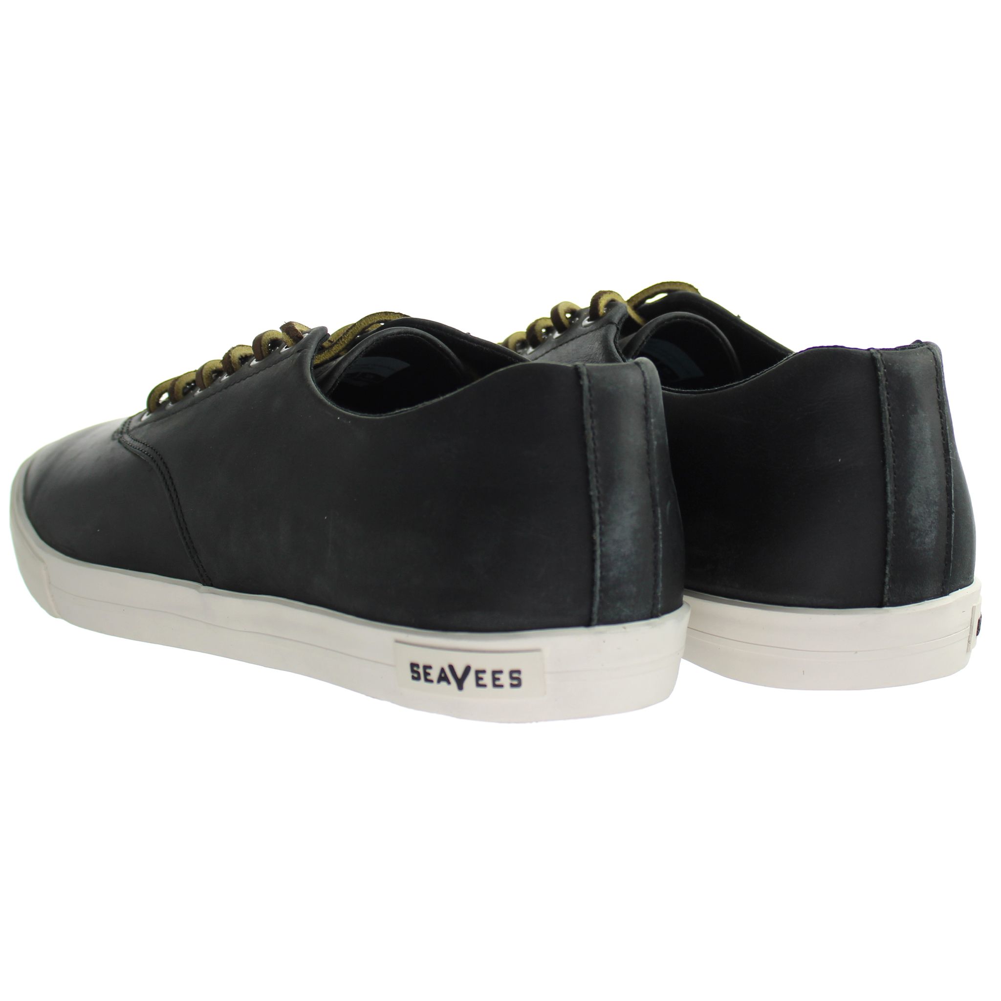 Seavees Hermosa Sneaker Wintertide Black Oiled Rugged Leather Black ...